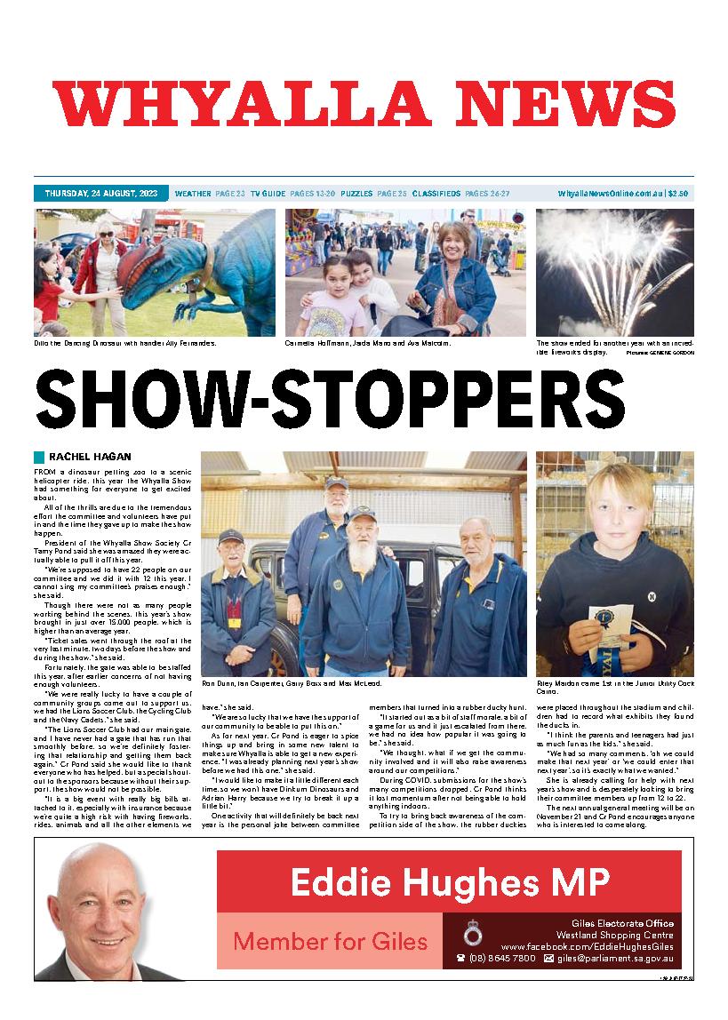 The Whyalla News - 24th August 2023 | The Whyalla News