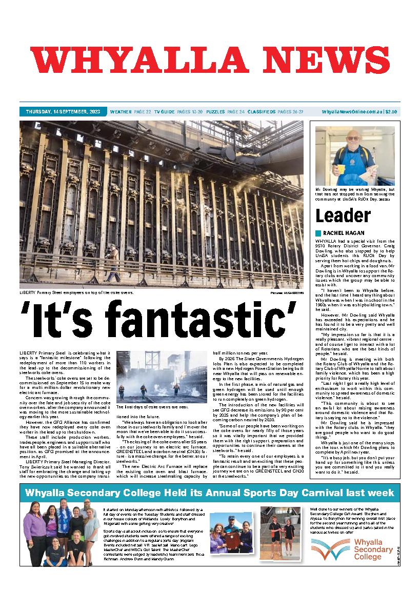 The Whyalla News - 14th September 2023 | The Whyalla News