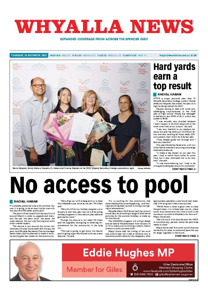 The Whyalla News - 28th December 2023 | The Whyalla News