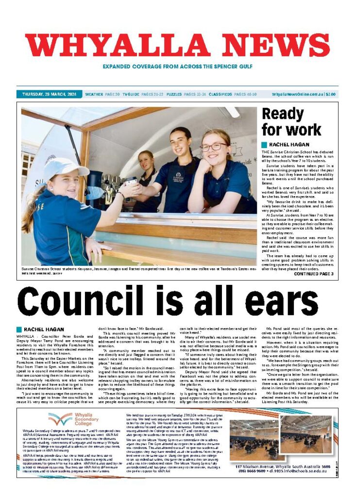 The Whyalla News - 28th March 2024 | The Whyalla News