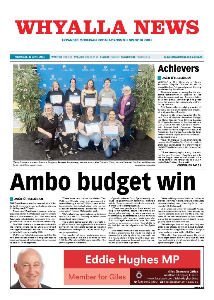 The Whyalla News - 13th June 2024 | The Whyalla News