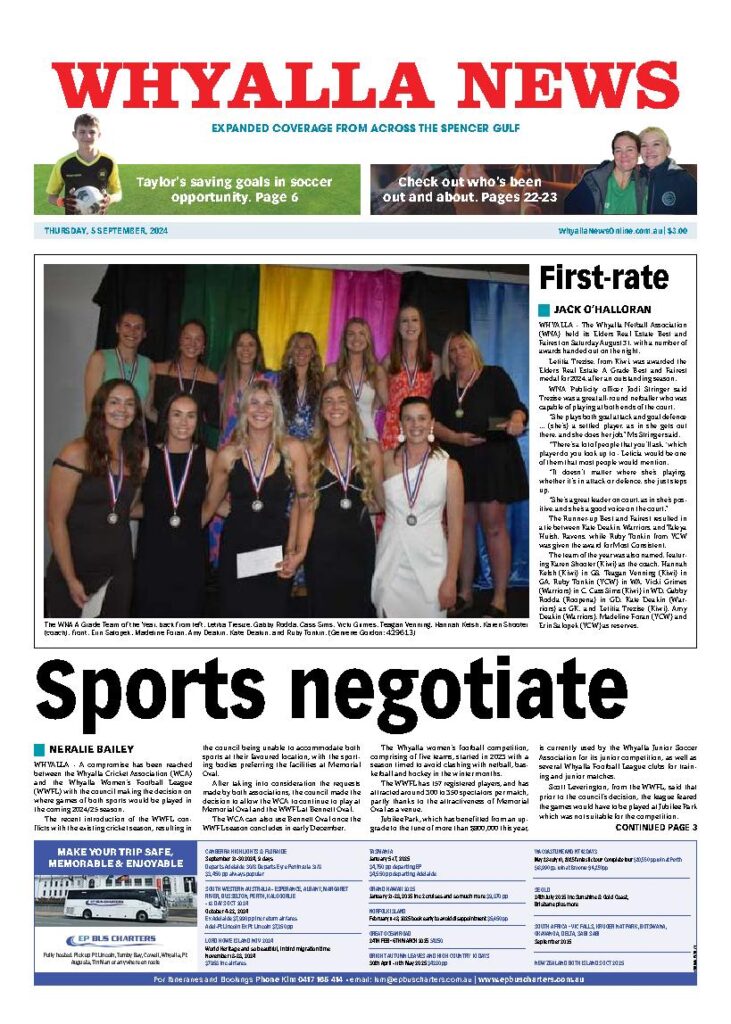 The Whyalla News - 5th September 2024 | The Whyalla News